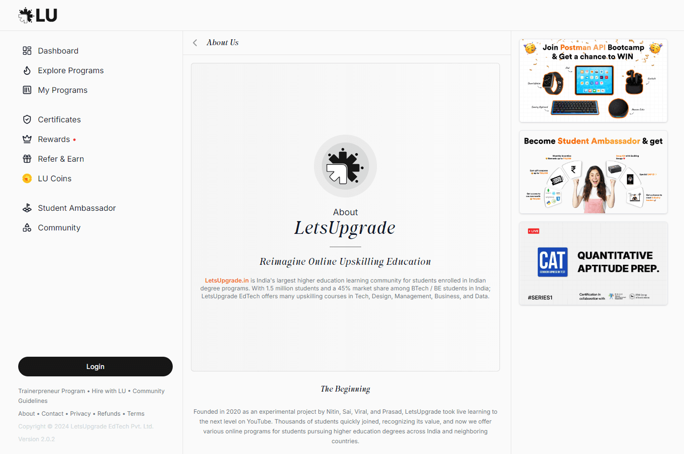 LetsUpgrade: About Us - Shaping the Future of Online Learning | LetsUpgrade