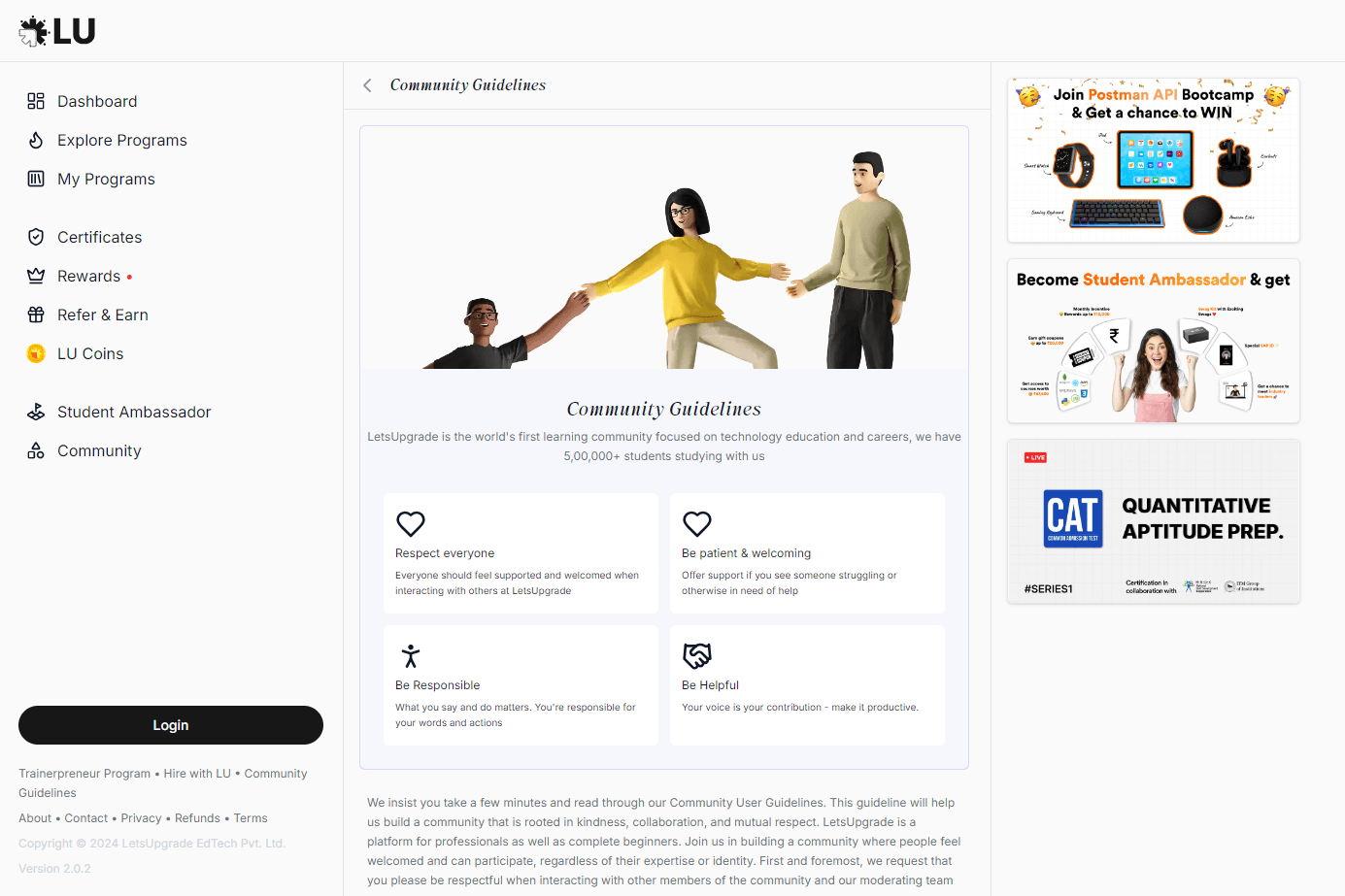 LetsUpgrade Community Guidelines - Fostering a Positive Learning Environment | LetsUpgrade