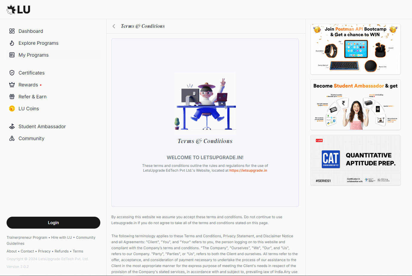 LetsUpgrade Terms & Conditions - Understand Our Policies | LetsUpgrade